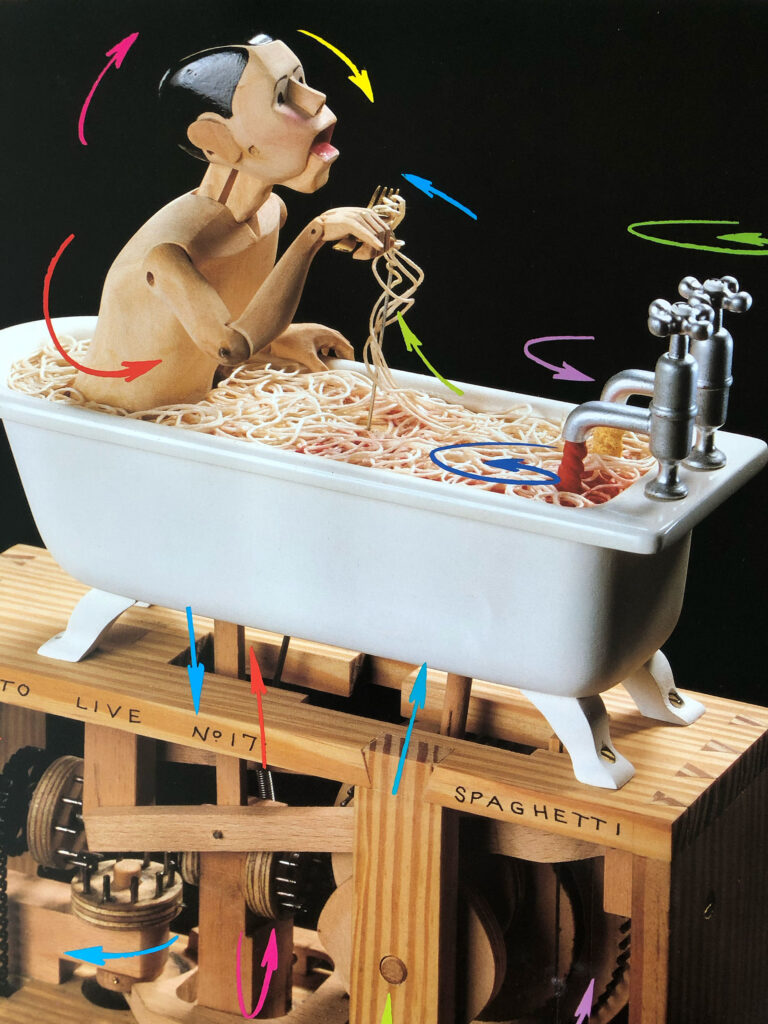 Vintage Spaghetti Eater Poster - Cabaret Mechanical Theatre